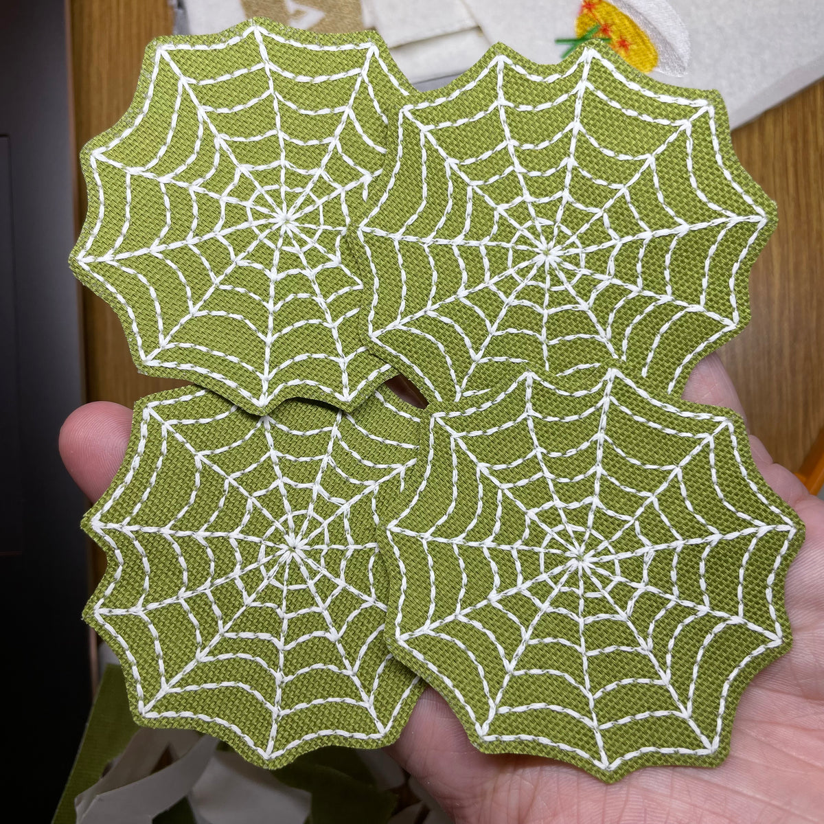 Glow-in-the-Dark Spider Web Patch – Southern Fried Stitching