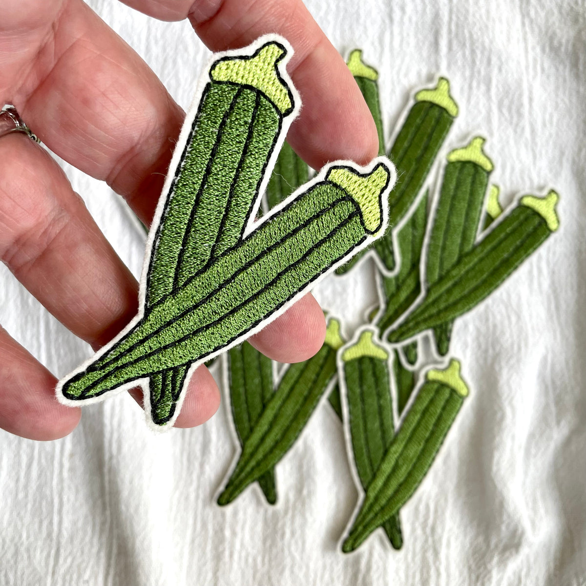 Okra Pods Patch – Southern Fried Stitching
